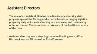 Film units and crew | PPTX