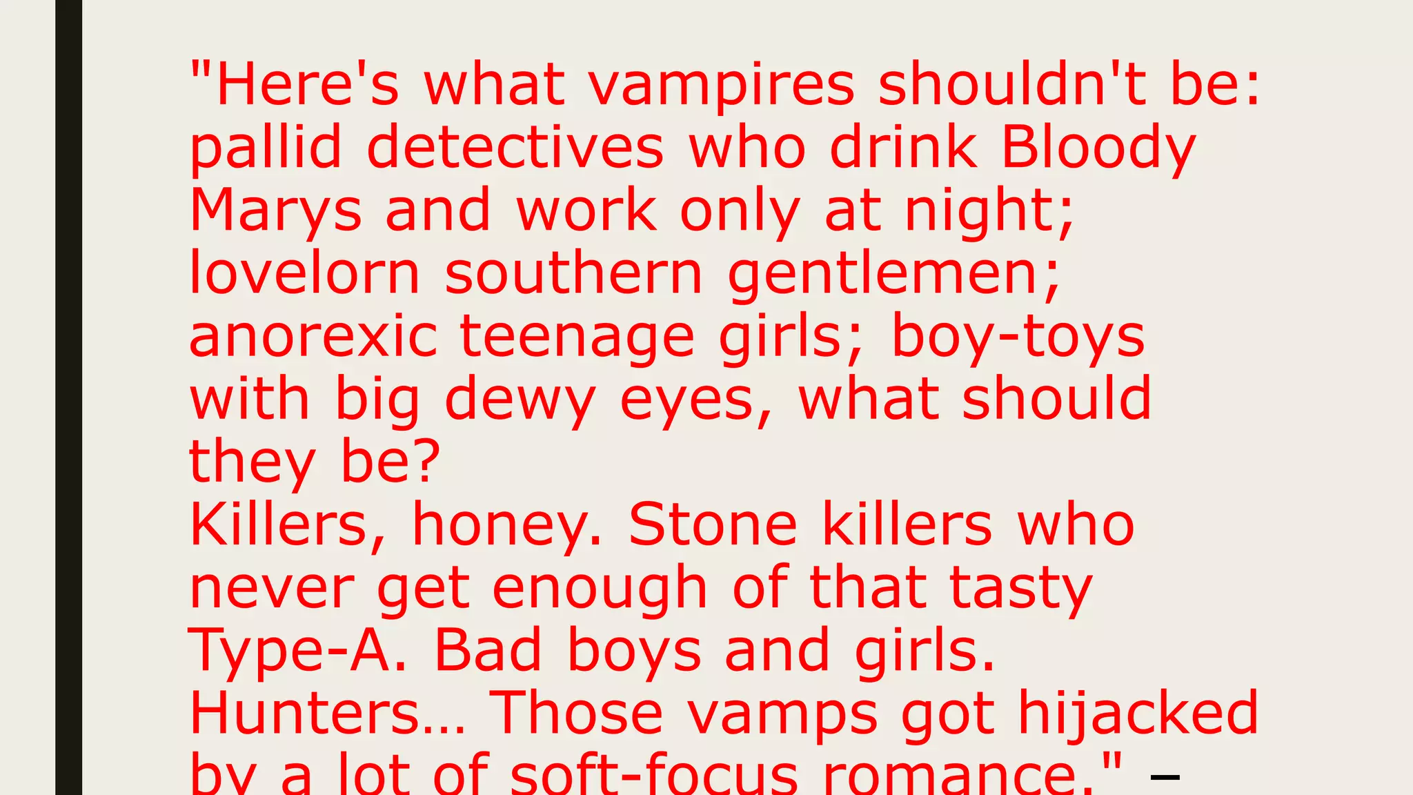 Film vampire presentation | PPTX