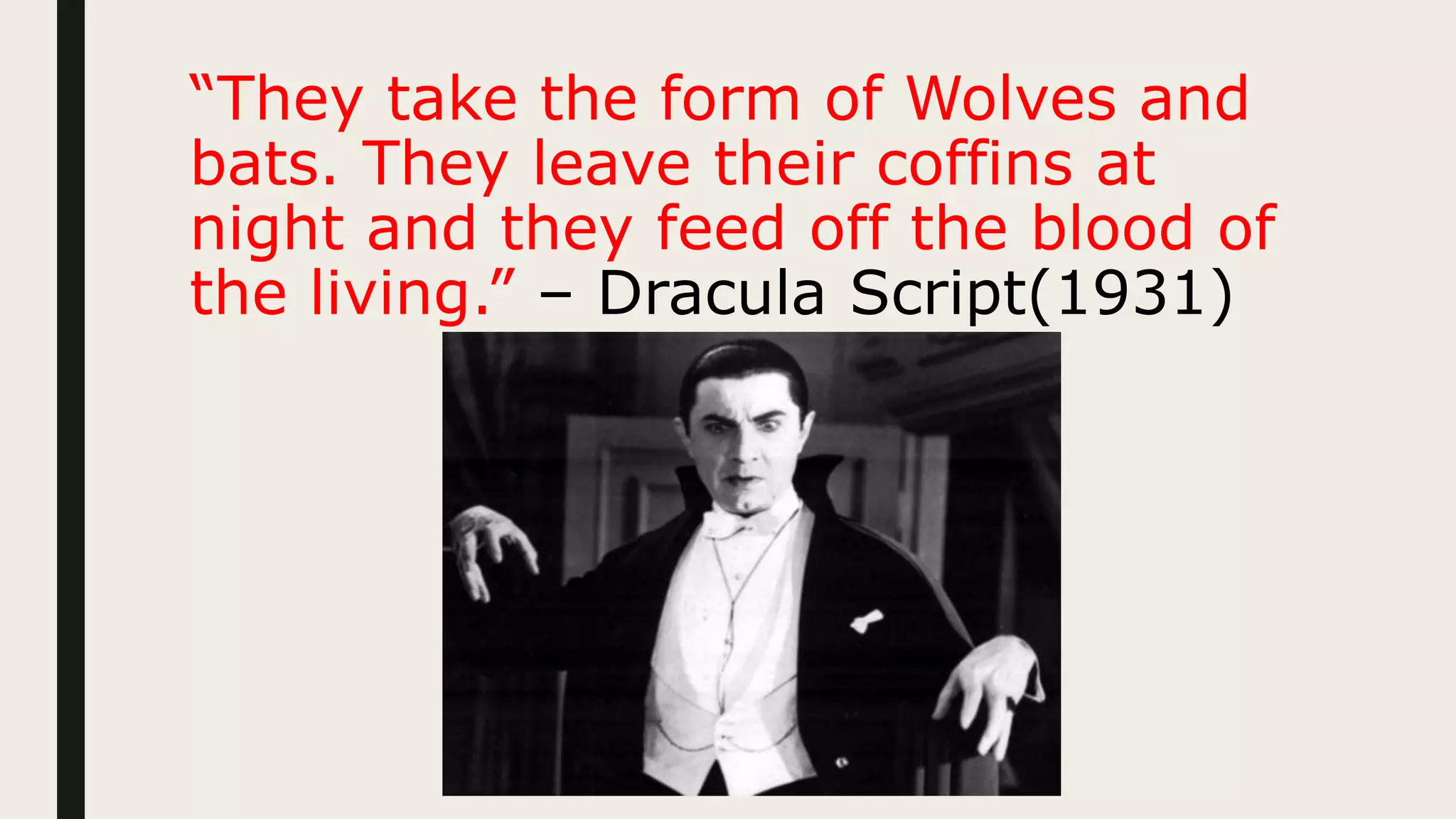 Film vampire presentation | PPTX