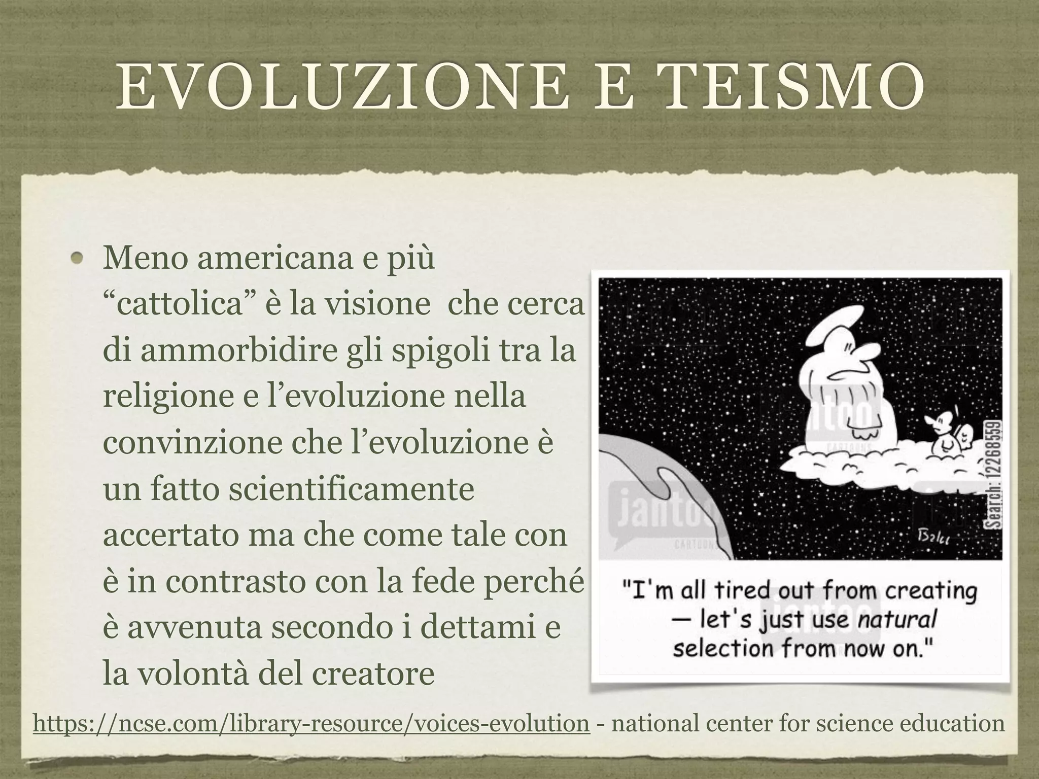 scienza/religione/evoluzione | PDF