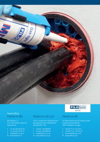 Filoform Duct Sealing Brochure | PDF