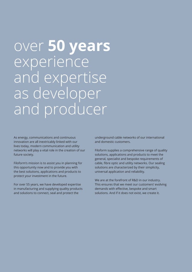 Filoform Duct Sealing Brochure | PDF