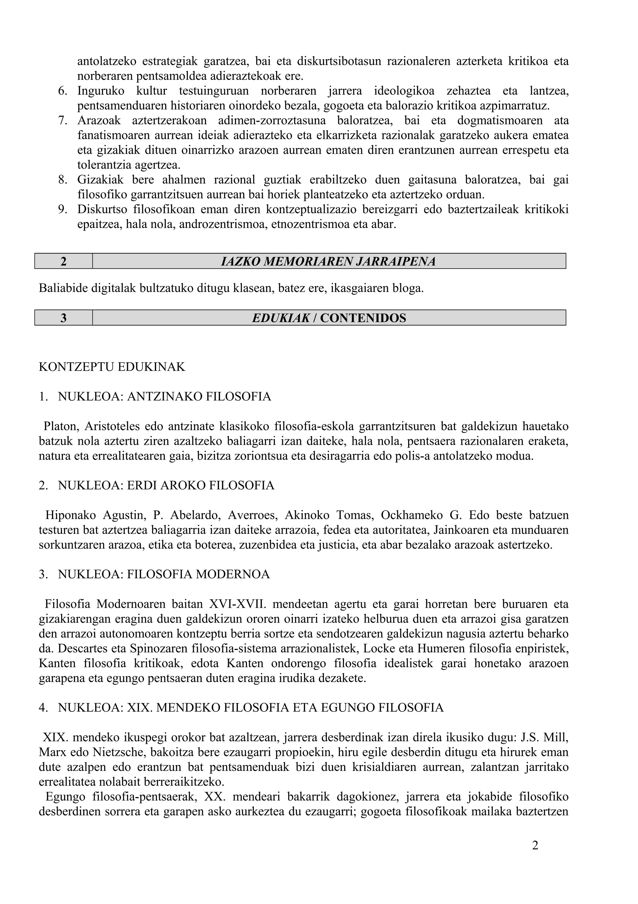 Filosofiaren historia: programazioa (luzea) | DOC