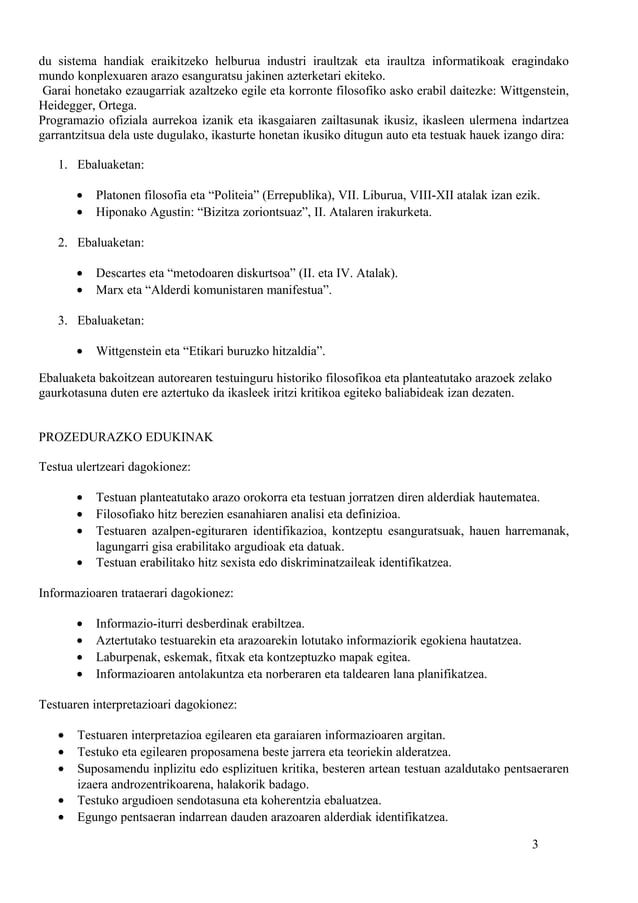 Filosofiaren historia: programazioa (luzea) | DOC