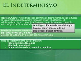 Filosofía "Libertad y determinismo" | PPSX