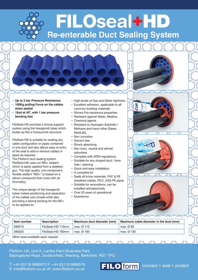 FiloSeal+HD datasheet | PDF