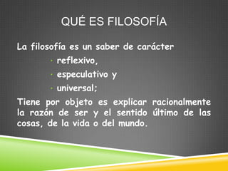 Filosofía de la educación 1 | PPTX