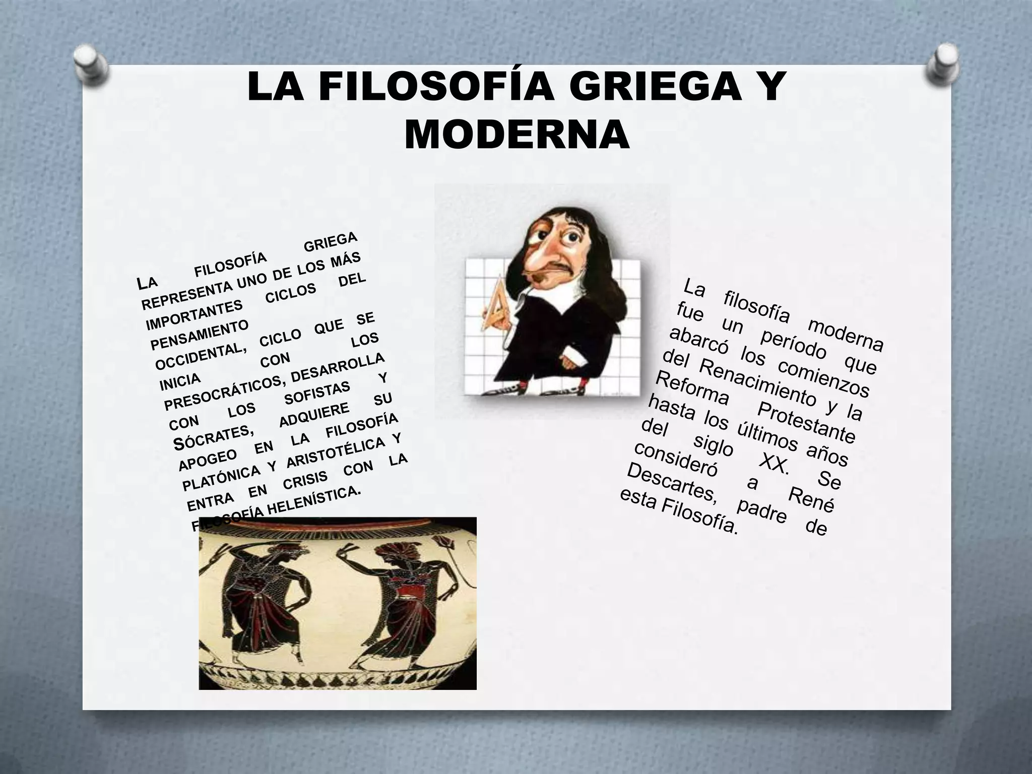 Filosofía griega y filosofía moderna | PPTX | Science
