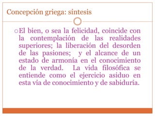 Filosofía griega y la concepción bíblica | PPTX