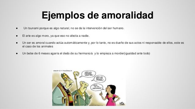 Moral, amoral e inmoral