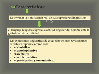 lenguaje religioso | PPTX