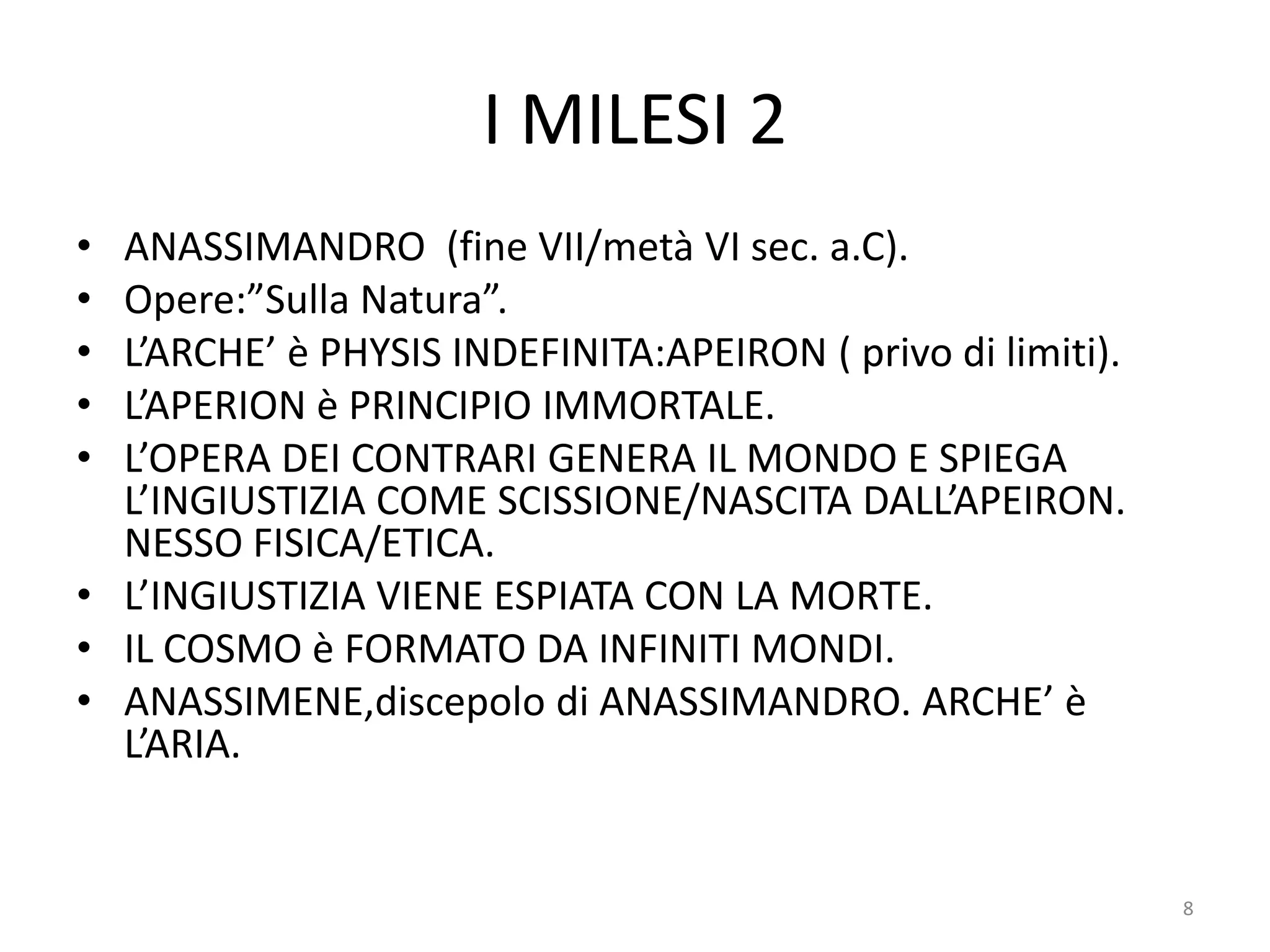 Filosofia greca 1 origini | PPTX