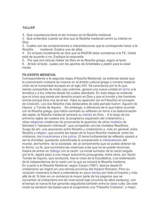 Filosofia medieval | PDF