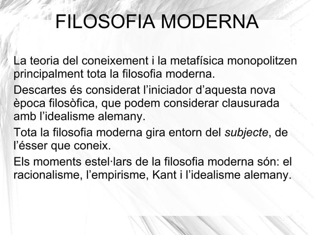 Filosofia moderna | PPT