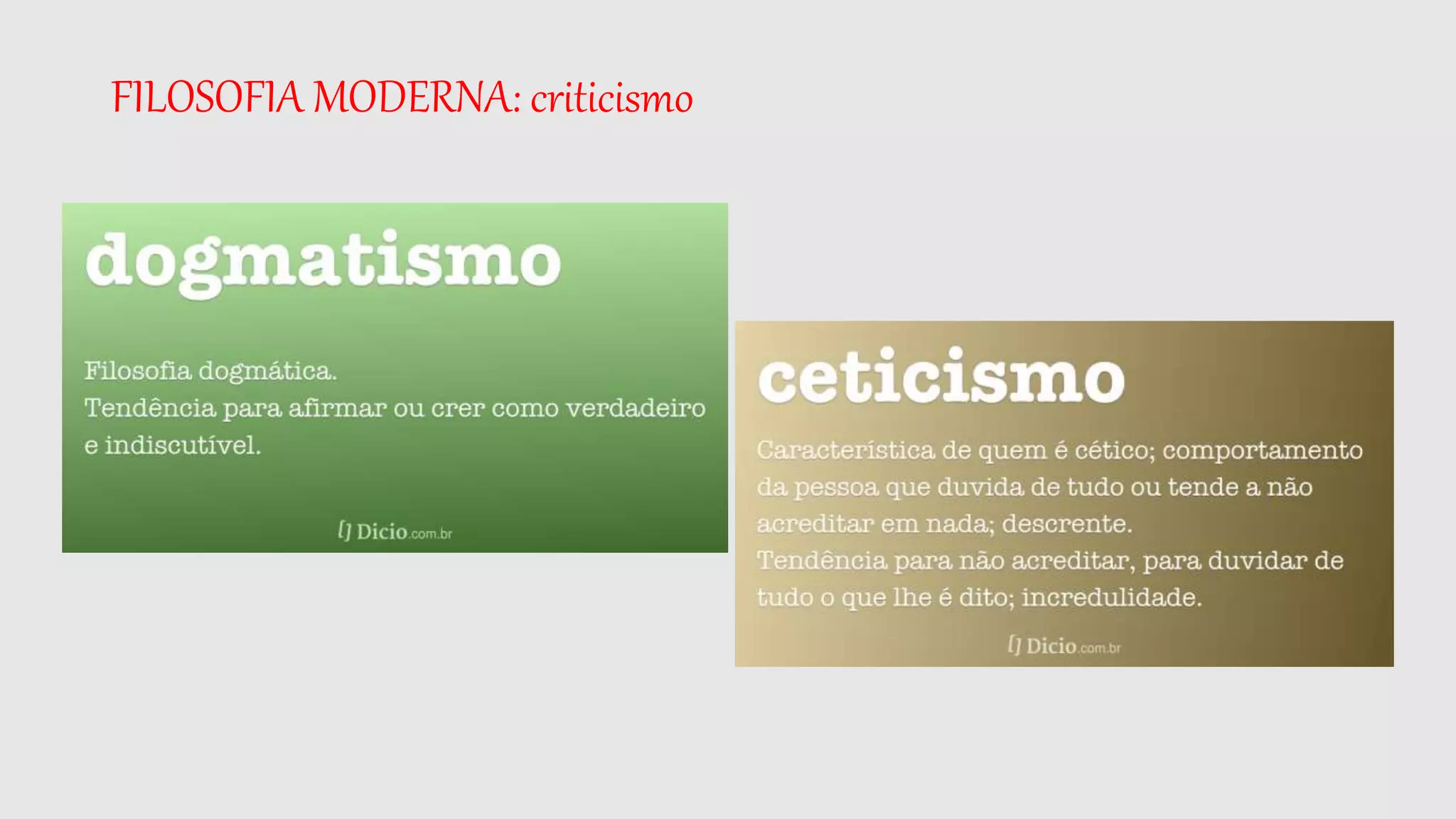 Filosofia moderna: Criticismo | PPT