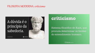Filosofia moderna: Criticismo | PPTX