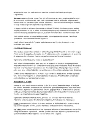 Filosofia presocratica i socratica | PDF