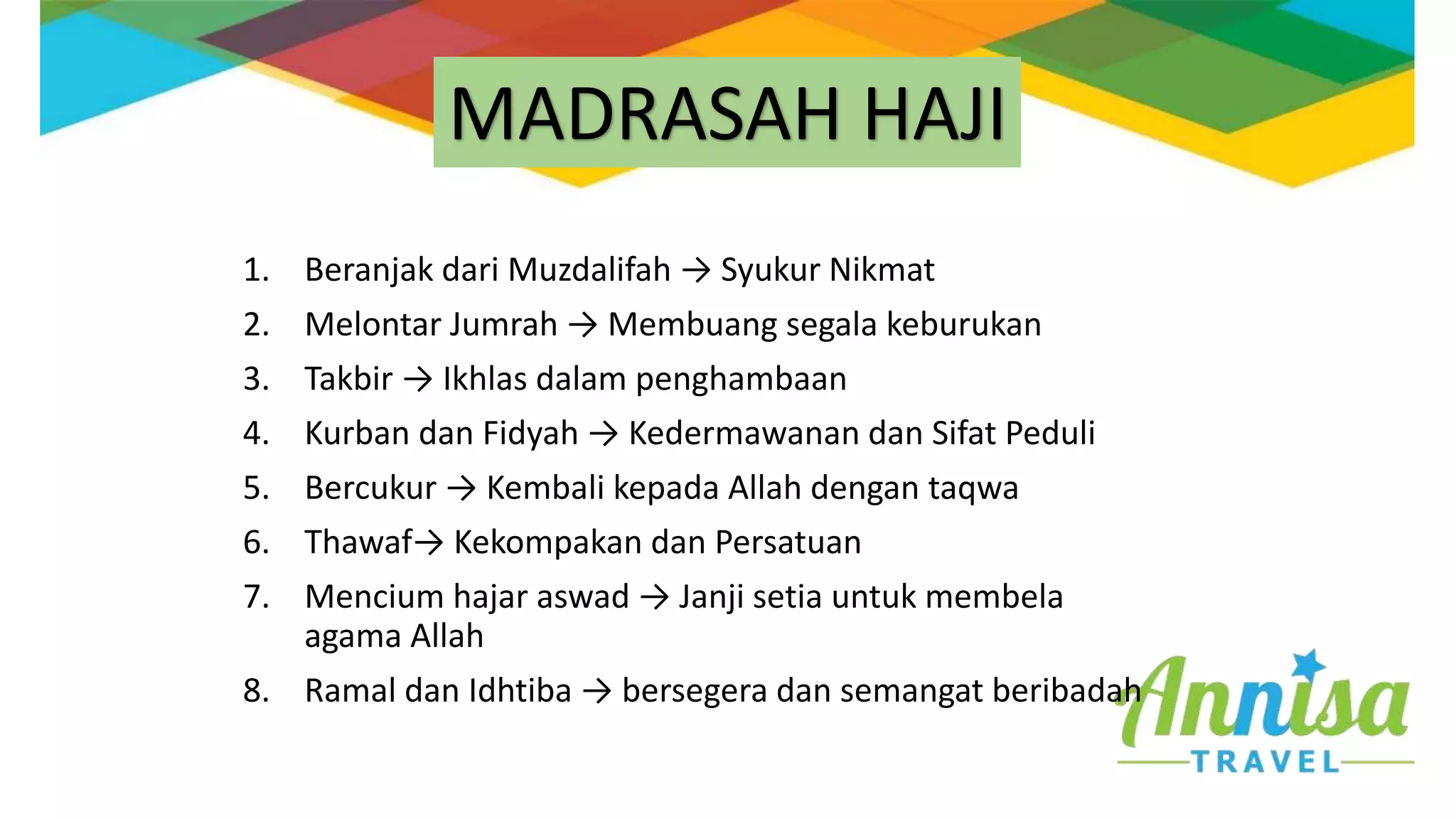Filosofi dan hikmah ibadah haji | PPTX