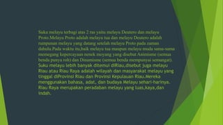 Filosofi etnis melayu | PPTX