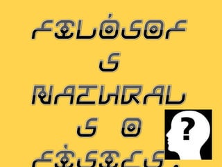 Filosofs naturals | PPT