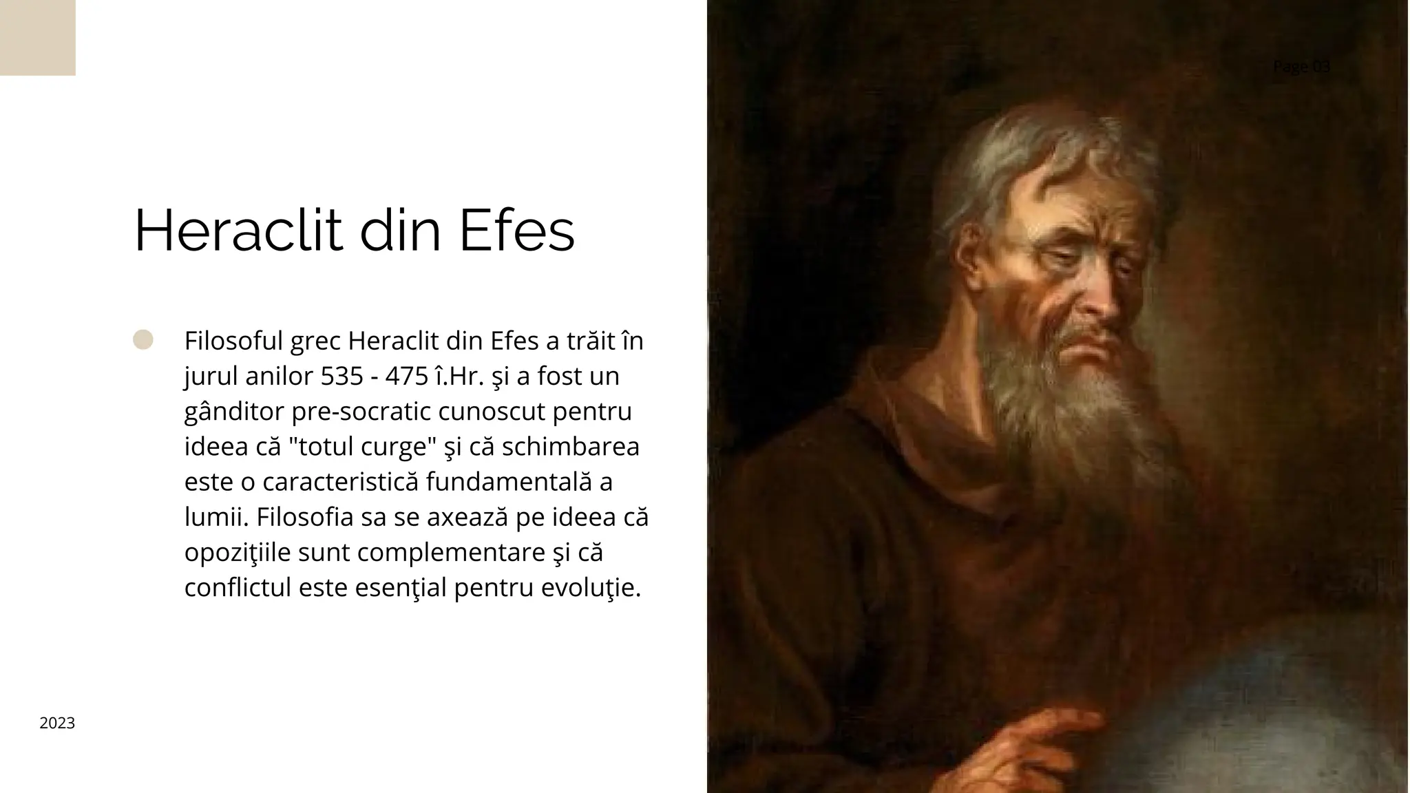 Filosoful grec Heraclit din Efes gânditor pre-socratic | PDF