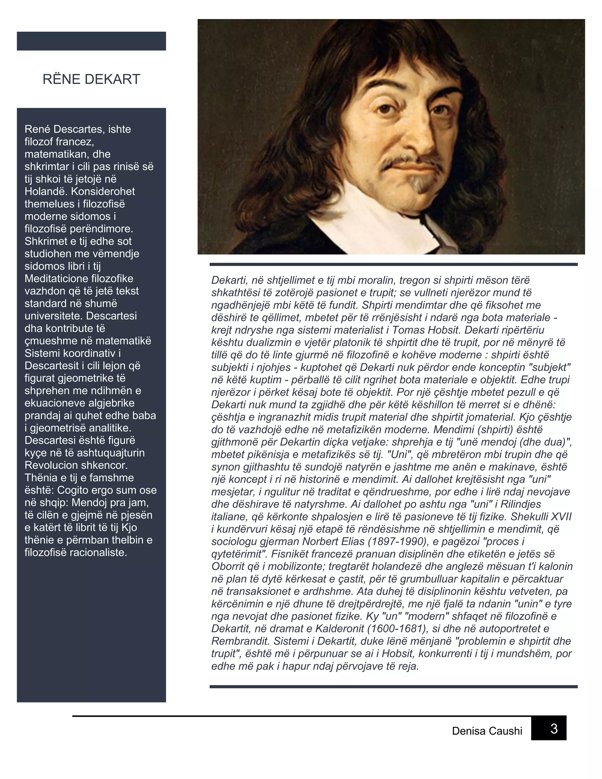 Filozofia gjate shekullit XVII | PDF