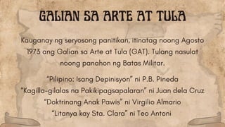 Panahon ng Bagong Lipunan - Panitikang Filipino | PDF