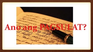Retorika: Pagsulat | PPTX