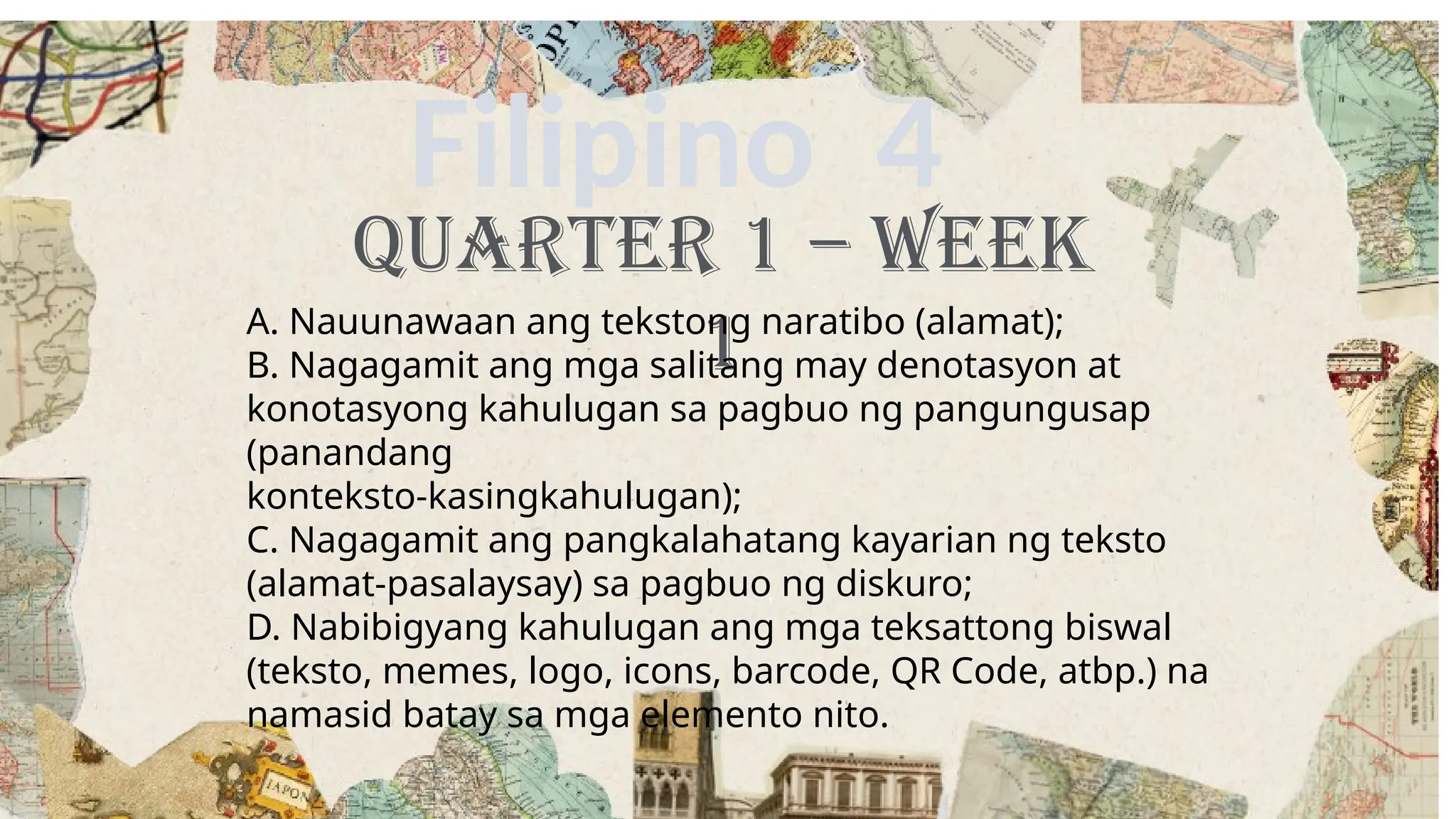 Filipino-Grade4-Week1-Ang Mga Uri ng Teksto | PPTX