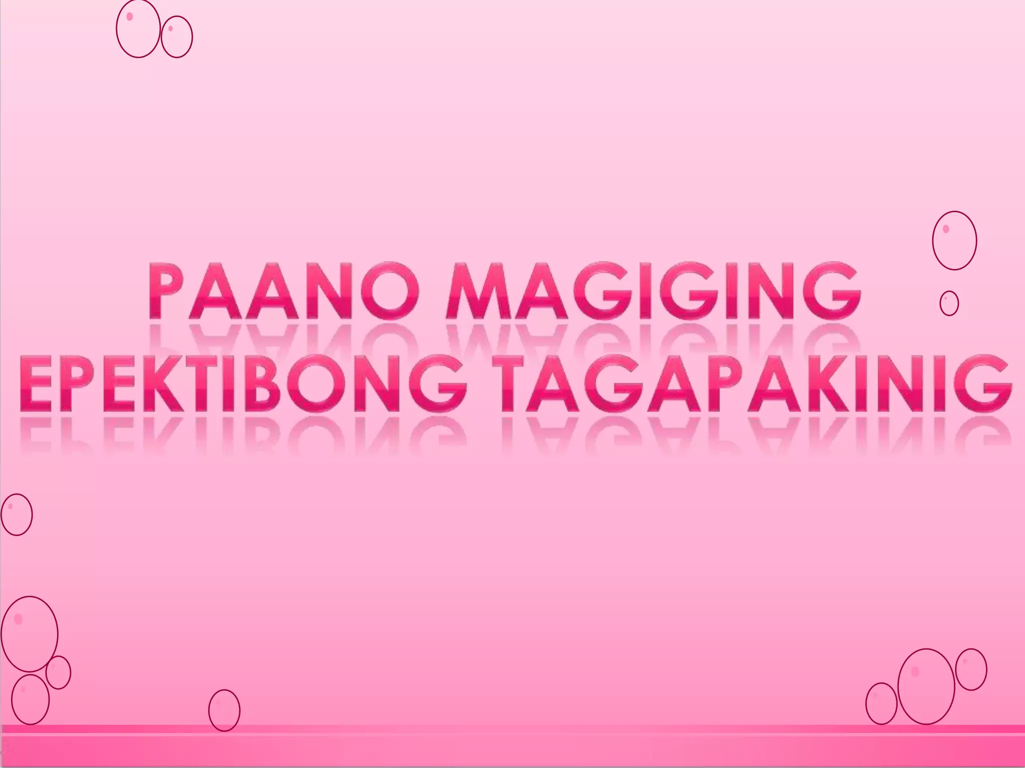 Mga Uri ng Tagapakinig | PPTX