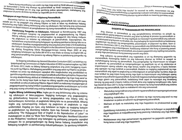 4th Grading Period Pagbasa at Pananaliksik Reviewer | PDF