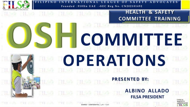 FILSA Training on OSH Committee Operations | PDF | Business | Business ...
