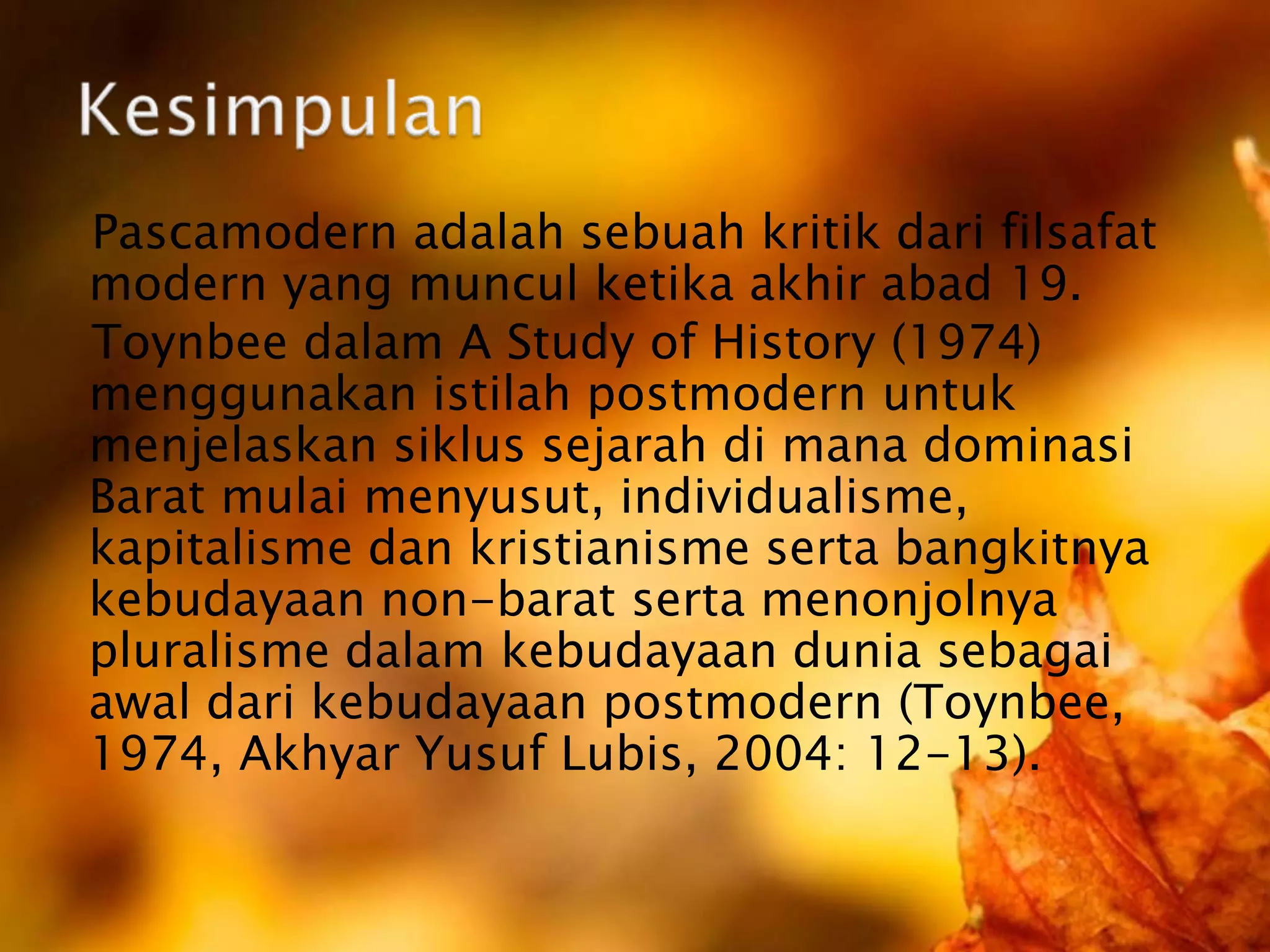 FILSAFAT PASCA MODERN | PPTX