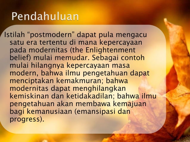 FILSAFAT PASCA MODERN | PPT