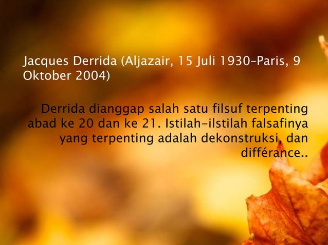 FILSAFAT PASCA MODERN | PPT