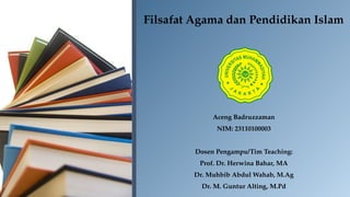 Filsafat Agama dan Pendidikan Islam.pptx
