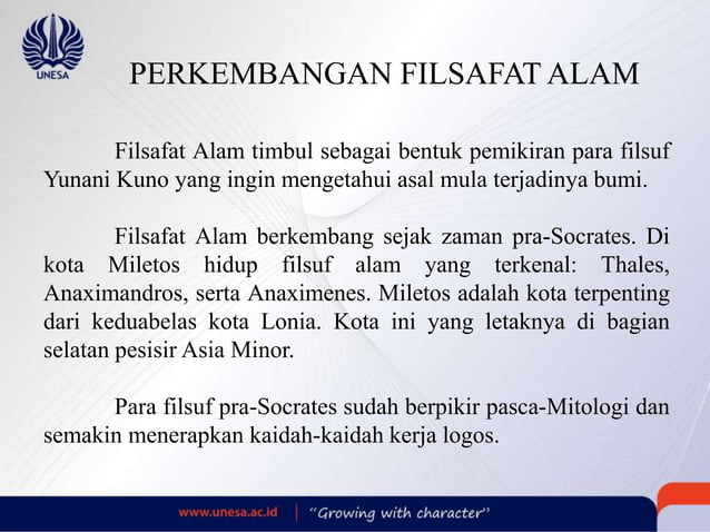 PPT Filsafat Alam | PPTX