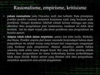 Sejarah Filsafat Barat Modern | PPTX