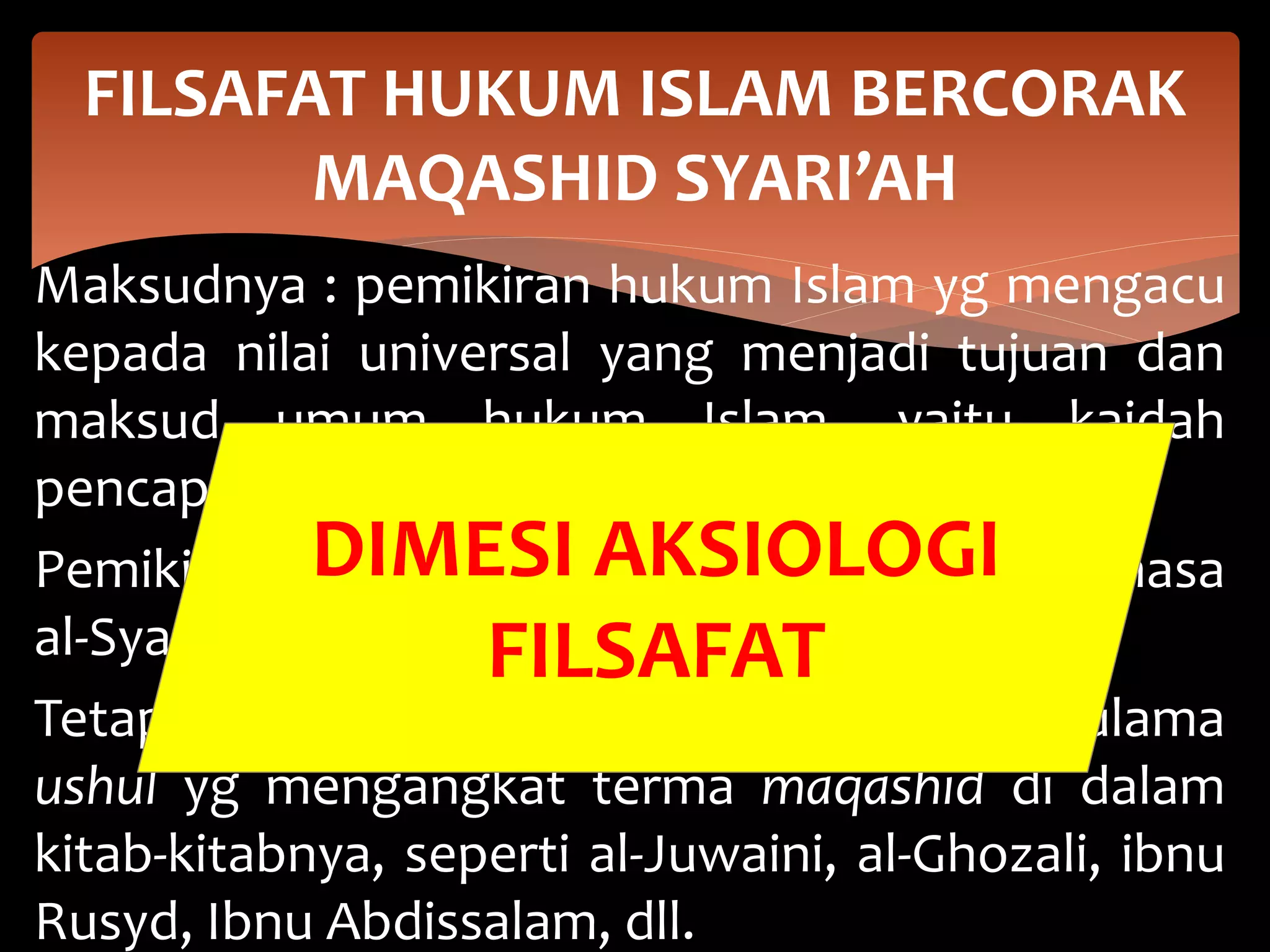 Filsafat hukum islam di masa ulama klasik dan | PPTX