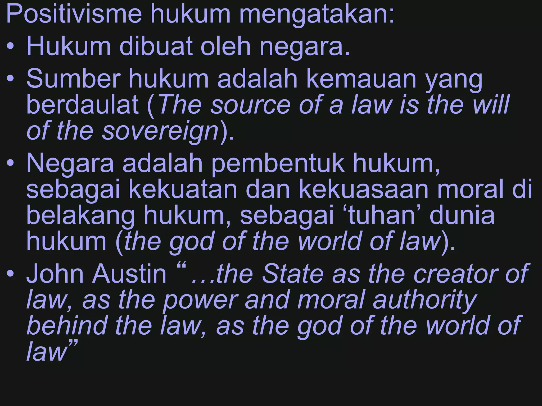 Filsafat hukum dan Teori Hukum | PPT