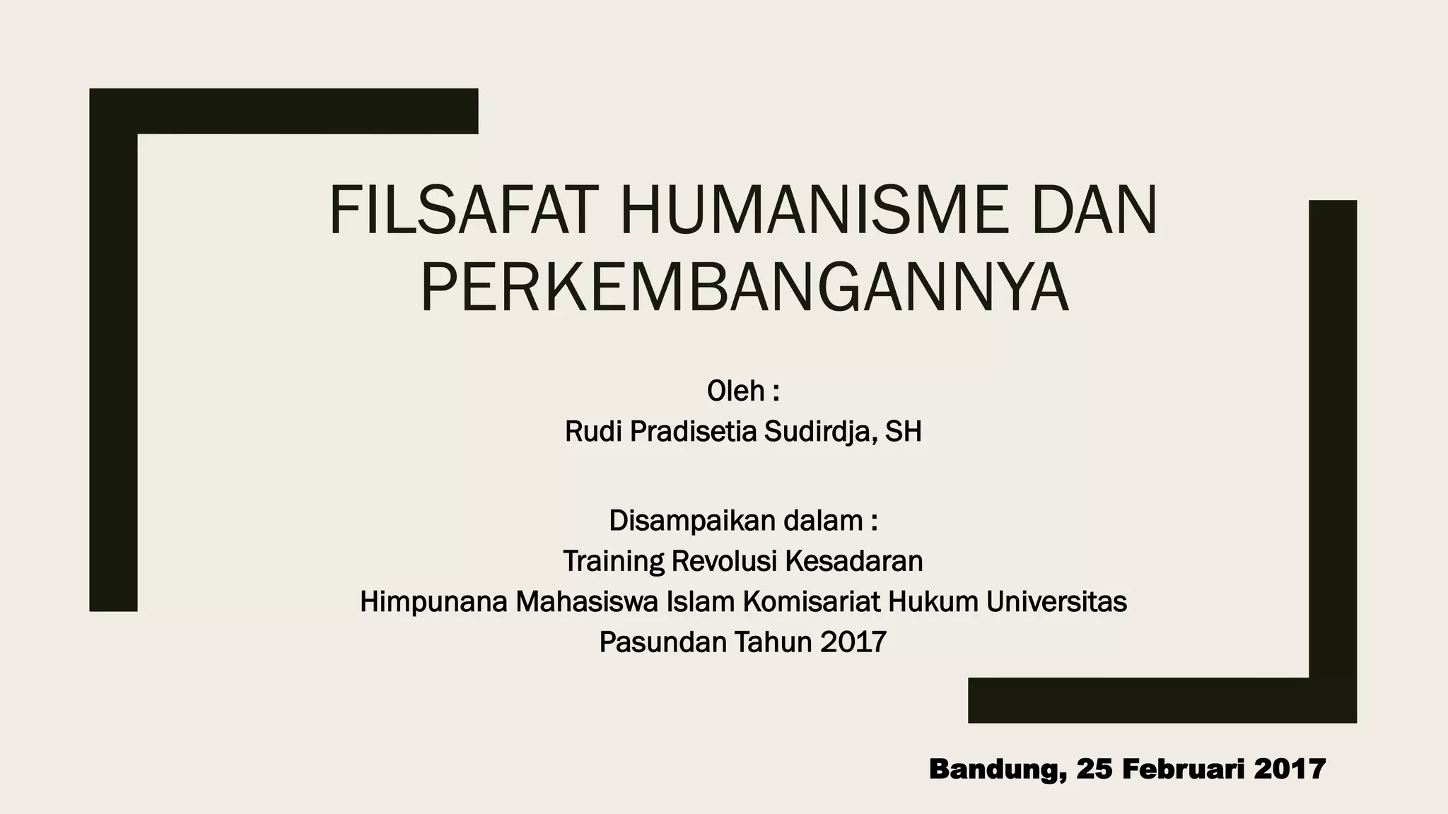 Filsafat humanisme dan perkembangannya | PDF