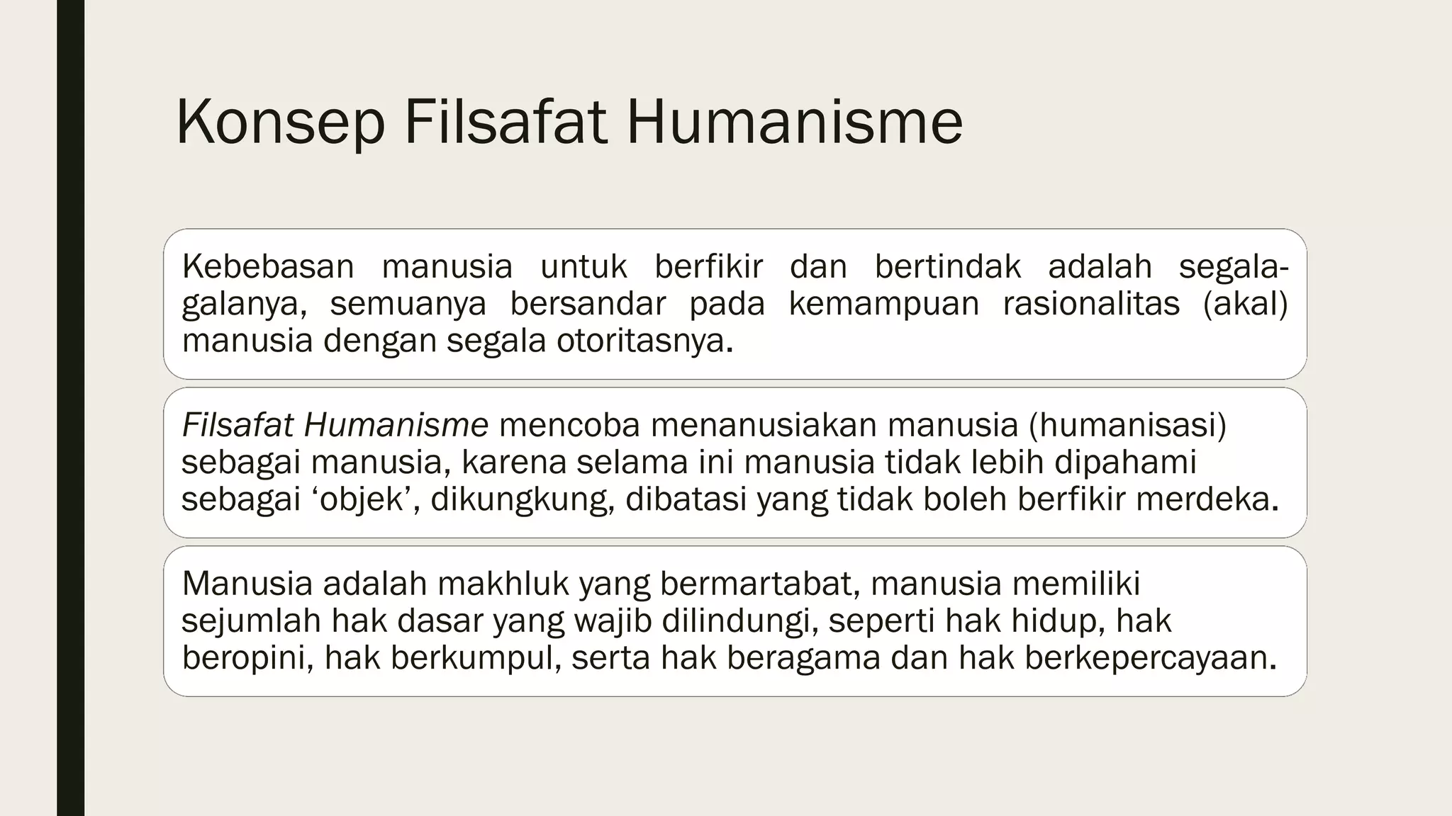 Filsafat humanisme dan perkembangannya | PDF