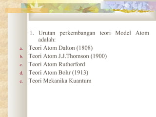 Filsafat ilmu teori atom | PPT
