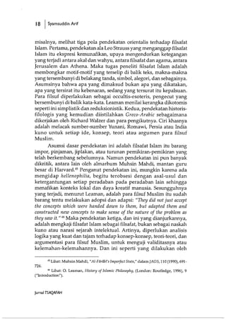 Filsafat Islam - Tradisi dan Kontroversi | PDF