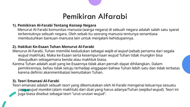 FILSAFAT ISLAM AL FARABI.Konsep Negara Ideal | PPT