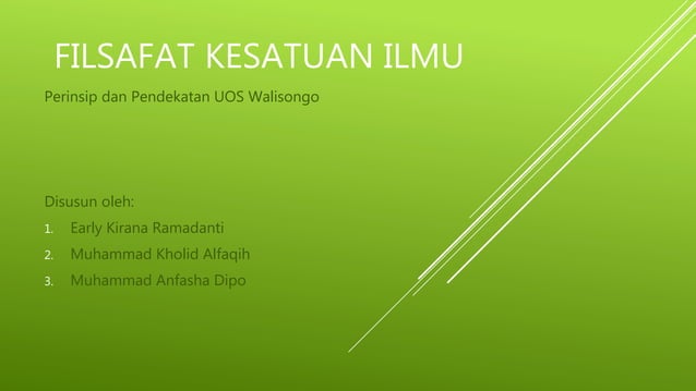 Filsafat kesatuan ilmu.pptx