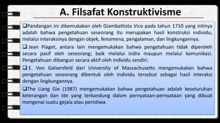 Filsafat konstruktivisme & filsafat post modernisme | PPTX