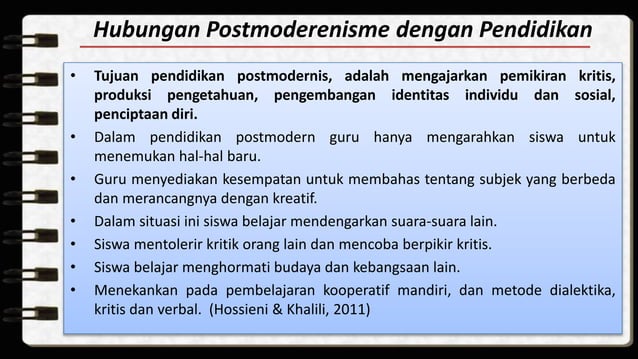 Filsafat konstruktivisme & filsafat post modernisme | PPTX