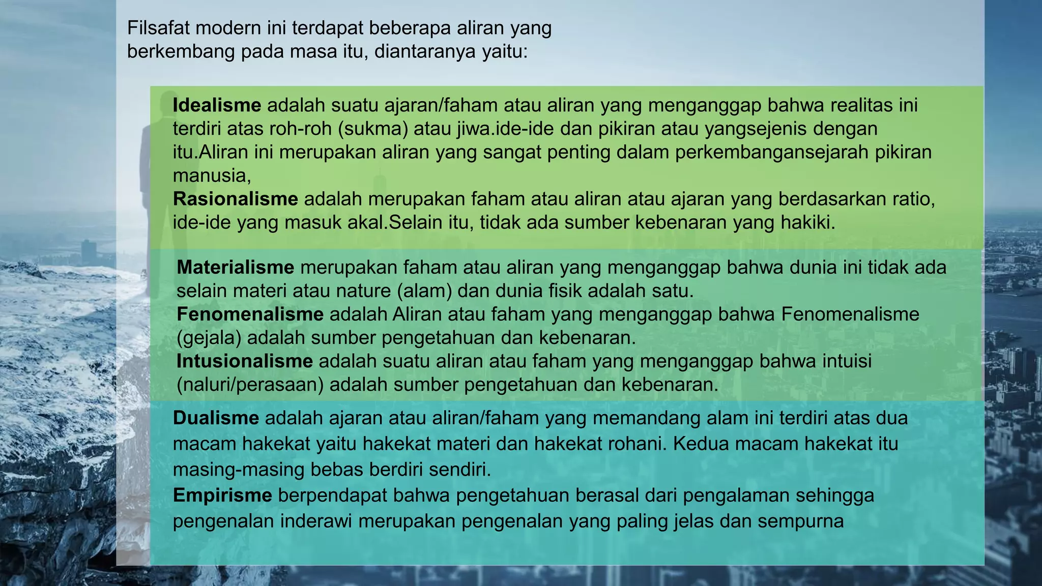 FILSAFAT MANUSIA ( MODERN, KUNO, KONTEMPORER) | PPTX