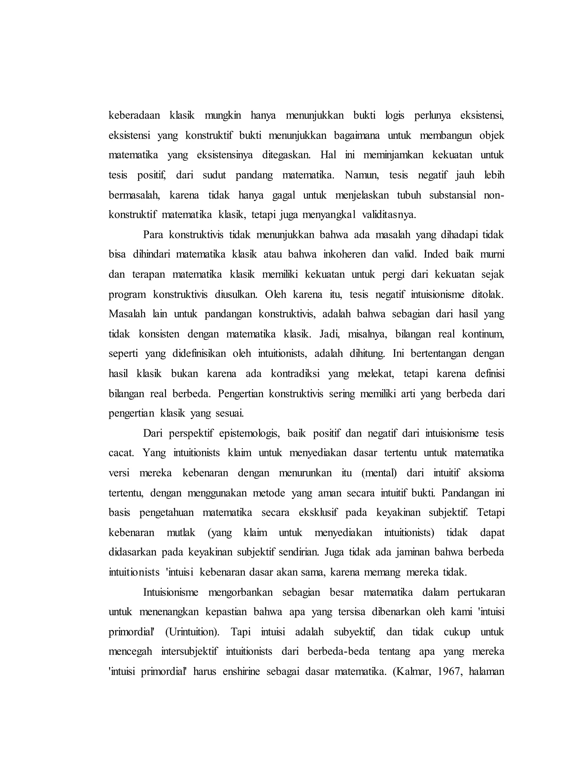 Filsafat matematika pengertian logisisme_formalisme_konstruktivisme | DOCX